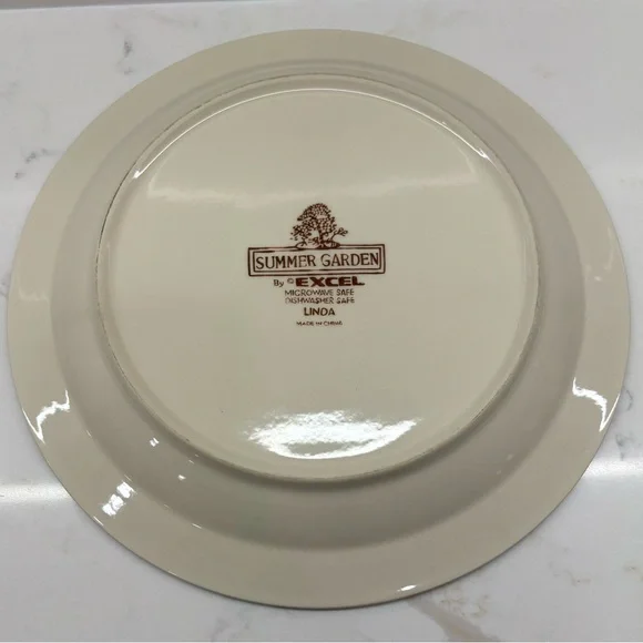 Vintage | Dining | Vintage Summer Garden By Excel Linda 2 Inch Platter ...